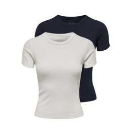 Only T-Shirt 'ONLEasy' Damen Gr&ouml;&szlig;e XL nachtblau / wei&szlig;