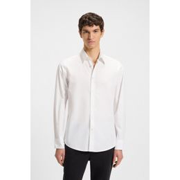 BOSS Orange Herren Langarmhemd "Relegant Regular Fit", wei&szlig;, Gr. XL, unifarben, Web, Obermaterial: 100% Baumwolle, Hemden, Baumwolle mit BOSS