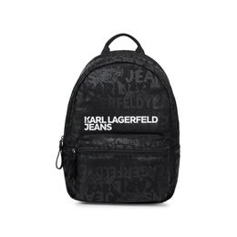 KARL LAGERFELD JEANS Rucksack Herren Gr&ouml;&szlig;e One Size black denim / wei&szlig;
