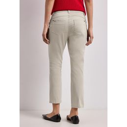 Street One Damen 7/8-Hosecobble stone, Gr. 44, unifarben, Web, 97% Baumwolle, 3% Elasthan, Hosen, 4-Pocket Style