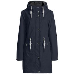NEW VIEW Damen Regenjacke "Lillie", blau, Gr. L, uni, Obermaterial: 100% Polyester PES. Futter: 100% Polyester PES. 100% Polyester PES., Jacken, mit