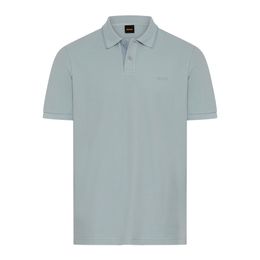 BOSS Orange Herren Poloshirt "Phoenix Regular Fit", blau, Gr. S, unifarben, Jersey, Obermaterial: 100% Baumwolle, Shirts, reine Baumwolle,