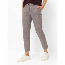 Brax Damen 3/4-Hose "Style MARON S", grau, Gr. 40, Web, 71% Baumwolle, 20% Lyocell, 9% Elasthan, Hosen