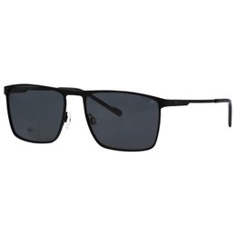 Titanflex Herren Sonnenbrille "Modell 824135", schwarz, matt, Sonnenbrillen, Form Karree/Soft, Logoschriftzug auf B&uuml;gel, Titanflexfassung