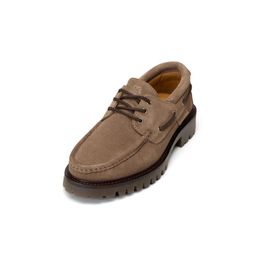 Marc O'Polo MARC O'POLO Herren Bootsschuh "mit starkem Profil", Gr. 40, braun, Obermaterial: 100% Leder, unifarben, Schuhe