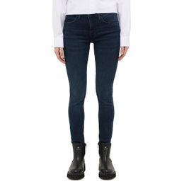 Mustang Damen Skinny-fit-Jeans "Damen Style Shelby Skinny", blau, Gr. 26, unifarben, Denim/Jeans, 98% Baumwolle, 2% Elasthan, Jeans
