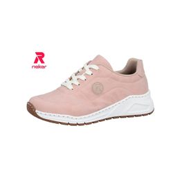 Rieker Damen Sneaker, Gr. 41, rosa, Lederimitat, Schuhe