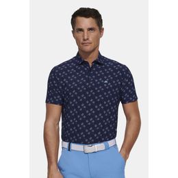MEYER Herren T-Shirt "Phil", blau, Gr. S, bedruckt, 90% Polyamid, 10% Elasthan, Shirts, mit UV-Schutz, atmungsaktiv, pflegeleicht