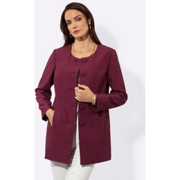 CR&Eacute;ATION L CREATION L Damen Longblazer "Longblazer", lila, Gr. 50, 97% Polyester, 3% Elasthan, Blazer