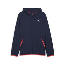Puma Herren Trainingsjacke "PWRTRAIN Stretch Gewebte Jacke mit Rei&szlig;verschluss Herren", blau, Gr. M, Obermaterial: 12% Elasthan, 88% Polyester.