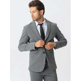 TEESHOPPEN Herren Sakko "TEESHOPPEN Blazer The Original", grau, Gr. 46, Obermaterial: 75% Polyester, 22% Viskose, 3% Elasthan, Sakkos
