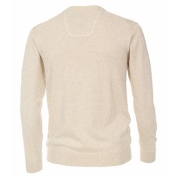 Casamoda Herren Strickpullover "Casamoda Pullover uni"champagner, Gr. XL, 100% Baumwolle, Pullover