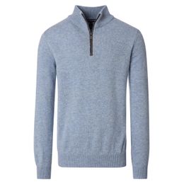 Casamoda Herren Troyer "Casamoda Stricktroyer uni", blau, Gr. L, 80% Wolle, 20% Nylon, Pullover