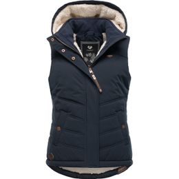 Ragwear Damen Steppweste "Hesty", blau, Gr. XS, Au&szlig;enmaterial: 100% Polyester. Innenfutter: 100% Polyester. Wattierung: 100% Polyester, Westen,
