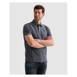 PME-Legend PME LEGEND Herren Poloshirt "Short sleeve polo pique garment dyed", grau, Gr. XL, Piqu&eacute;, Obermaterial: 100% Baumwolle, Shirts, Piqu&eacute; aus