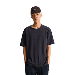Marc O'Polo Herren T-Shirt "mit Rollkante am Ausschnitt", schwarz, Basic, Gr. XL, MARC O'POLO DENIM, unifarben, Obermaterial: 100% Baumwolle, Shirts