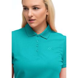 Maier Sports Damen Poloshirt "Ulrike"raucht&uuml;rkis, Gr. 40, 100% Polyester, Shirts, Damen Polo kurzarm, leichtes Shirt, Funktionsshirt mit Kragen, Reg