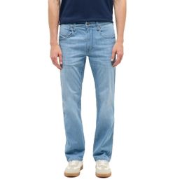 Mustang Herren Straight-Jeans "Herren Style Tramper Straight ULW", blau, Gr. 32, unifarben, Denim/Jeans, 84% Baumwolle, 14% Polyester, 2% Elasthan,