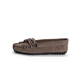 Minnetonka Mokassin 'Kilty' Damen Gr&ouml;&szlig;e 40 grau Sommerschuhe