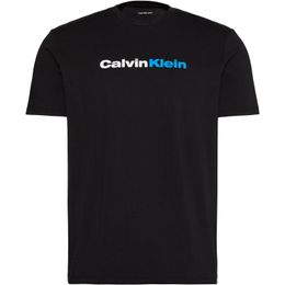 Herren T-Shirt "JEANS GRAPHICS"schwarz, Gr. L, Calvin Klein Jeans, unifarben, Web, Obermaterial: 100% Baumwolle, Shirts, Regular fit mit Markenprint