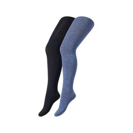 Camano Strumpfhose 2er Pack denim + navy | Gr.: 122/128