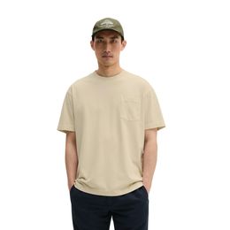 Marc O'Polo MARC O'POLO Herren T-Shirt "aus schwerem Bio-Baumwoll-Jersey", beige, Basic, Gr. M, unifarben, Obermaterial: 100% Baumwolle, Shirts