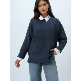 Trend Ala&ccedil;atı Stili Pullover Damen Gr&ouml;&szlig;e XS/XL dunkelgrau