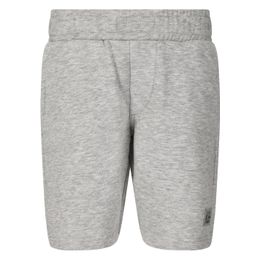 ZIGZAG Jungen Shorts "Lumix", grau, Gr. 110, meliert, unifarben, 60% Baumwolle, 40% Polyester, Hosen, mit weichem Dehnbund