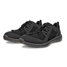 Ecco Herren Sneaker "TERRACRUISE 2 M", Gr. 42, schwarz, Lederimitat, Textil, Schuhe, mit GORE-TEX