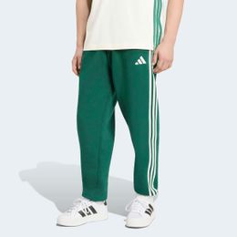 Herren Sporthose "ESSENTIALS 3-STREIFEN, SCHMAL ZULAUFEND, B&Uuml;NDCHEN"collegiate gr&uuml;n, sanftes wei&szlig;, normal, gr., Gr. XXXL, adidas Sportswear,