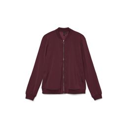 V&eacute;ro Moda VERO MODA Damen Kurzjacke "VMCONNY, leichte Jacke f&uuml;r den &Uuml;bergang", rot, Gr. XXL, unifarben, Web, Obermaterial: 96% Polyester, 4% Elasthan, Jacken,