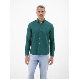 Lerros Herren Langarmhemd "Herrenhemd aus Baumwoll-Leinen-Mix", gr&uuml;n, Gr. XXL, 55% Leinen, 45% Baumwolle, Hemden, Baumwoll‐Leinen Mix, Langarm,