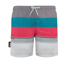 LUVANNI Boardshorts Style 600 Streifen in Rot | Gr.: S
