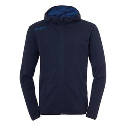 Uhlsport Herren Trainingsjacke "Kapuzenjacke ESSENTIAL HOOD", blau, Gr. L, Obermaterial: 65% Baumwolle CO. 35% Polyester PES., Jacken
