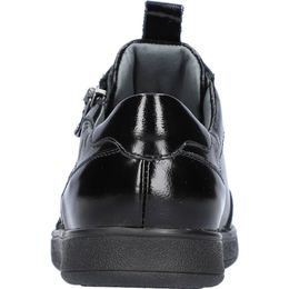Waldl&auml;ufer WALDL&Auml;UFER Damen Schn&uuml;rschuh "H-Daisy", Gr. 8,5, schwarz, Lackleder, Schuhe, Lacksneaker, Halbschuh, Bequemschuh in Komfortweite H