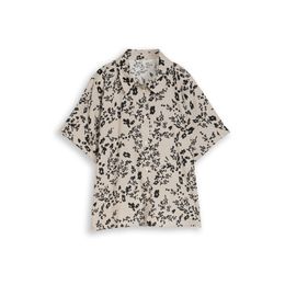 Tom Tailor Denim Bluse Damen Gr&ouml;&szlig;e M beige / schwarz