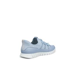 Ecco Damen Slip-On Sneaker "GRUUV LITE", Gr. 37, blau, Leder, Textil, unifarben, Schuhe, Schlupfschuh, Freizeitsneaker, Halbschuh mit