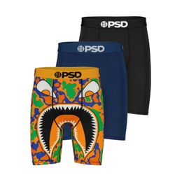 PSD Herren Boxershorts "3 PACK - WF EARF Herren", Gr. M, bunt, 90% POLYESTER, 10% ELASTAN, Unterhosen