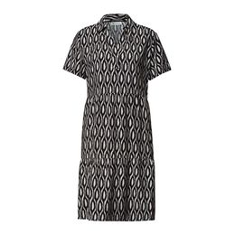 Street One Kleid Damen Gr&ouml;&szlig;e 42 hellbeige / schwarz Sommerkleid
