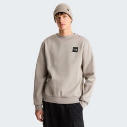 The North Face Herren Sweatshirt "M BOX HALF DOME REGULAR CREW", beige, Gr. S, angeraute Sweatware, Obermaterial: 68% Baumwolle, 32% Polyester,