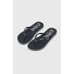 O`Neill O'NEILL Damen Zehentrenner "PROFILE LOGO SANDALS", Gr. 40, schwarz-wei&szlig;, Synthetik, Schuhe, sportlicher Stil, mit Gummilaufsohle, f&uuml;r warme Tage