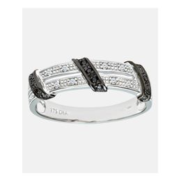 Diamant L'&eacute;ternel Eternity-Ring aus 375 Wei&szlig;gold mit Diamant gedreht | Gr.: 57