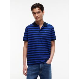 Tommy Jeans Herren Poloshirt "TJM REG STRIPE POLO EXT", blau, Gr. XXL, gestreift, Jersey, Obermaterial: 100% Baumwolle, Shirts, aus Baumwoll-Jersey,