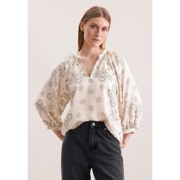 Seidensticker Damen Tunika, beige, Gr. 40, gemustert, 100% Viskose, Tuniken