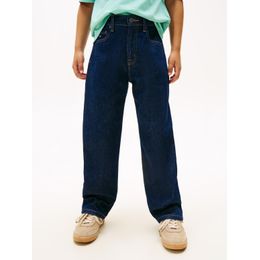 Tommy Hilfiger Jungen Gerade Jeans "RELAXED RINSE JEANS"rinse, Gr. 12, unifarben, Denim/Jeans, Obermaterial: 99% Baumwolle, 1% Elasthan, Jeans,