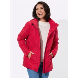 Casual Looks Damen Steppjacke, rot, Gr. 20, unifarben, 100% Polyester, Wattierung:100% Polyester, Jacken
