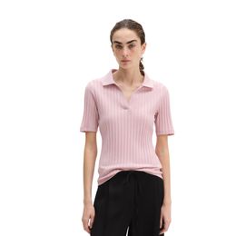 Marc O'Polo MARC O'POLO Damen Poloshirt "mit TENCEL Modal", rosa, Gr. S, unifarben, Obermaterial: 50% Modal, 50% Baumwolle, Shirts