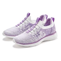 Lascana Damen Sneaker "Slipper, Halbschuh, Turnschuhe, Slip-On-Sneaker", Gr. 35, lila, Obermaterial: 100% Textilmaterial. Decksohle: 100%