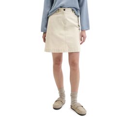 Marc O'Polo MARC O'POLO Damen Webrock "aus Brushed Cotton Twill", beige, Gr. 44, unifarben, Obermaterial: 56% Baumwolle, 41% Lyocell, 3% Elasthan, R&ouml;cke