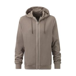 AUTHENTIC LE JOGGER Kapuzensweatjacke in hellbraun | Gr.: XXL/3XL